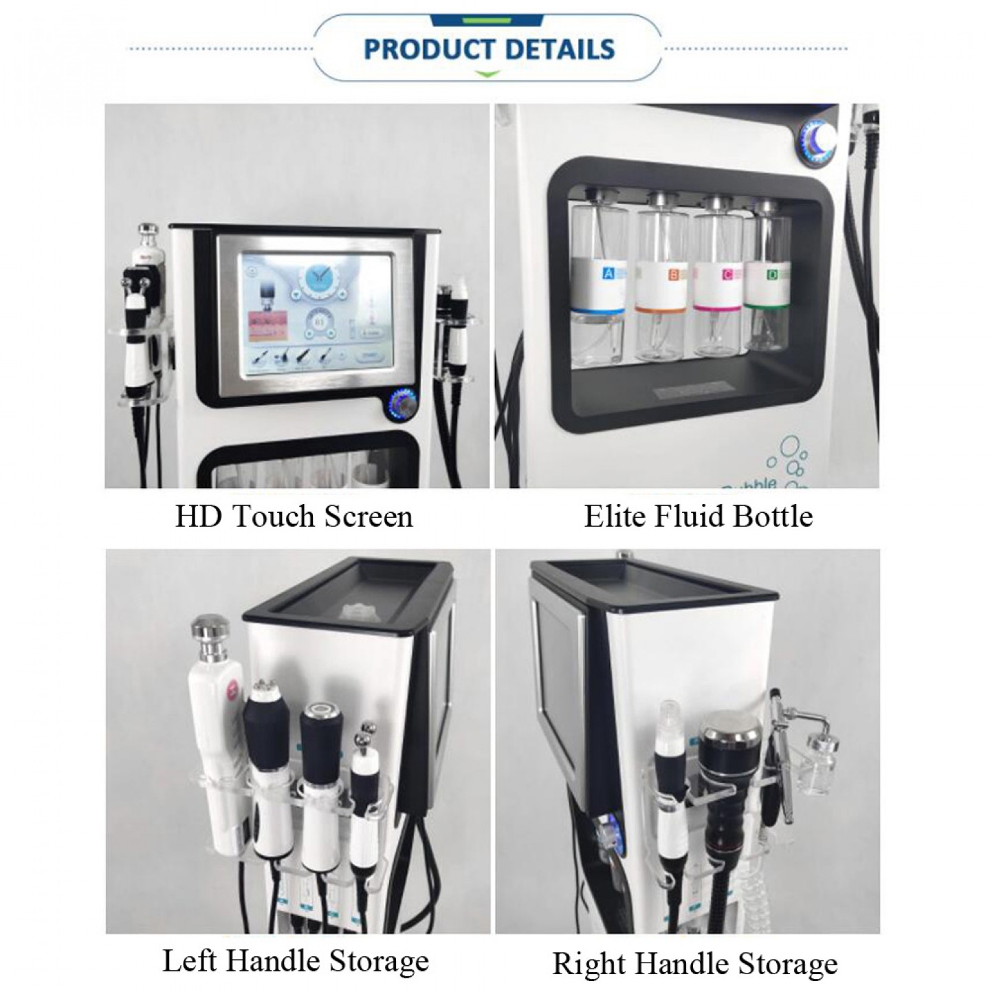 Hydrogen Oxygen Facial Machine 7 in 1 Vacuum Face Cleaning Hydro-Dermabrasion Facial Sprayer